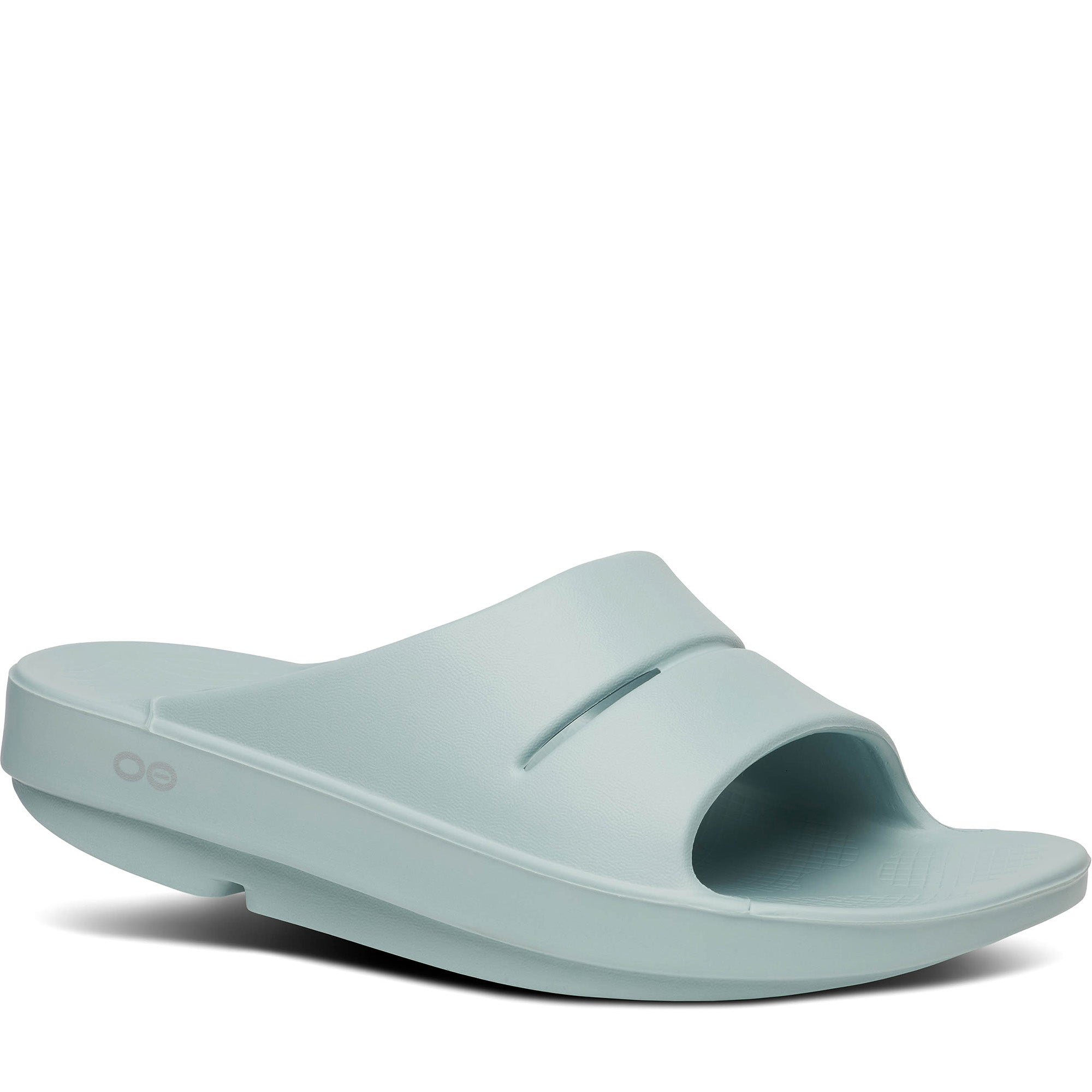 Women's Oofos Footwear style name Ooahh Slide in color Mist. Sku ...