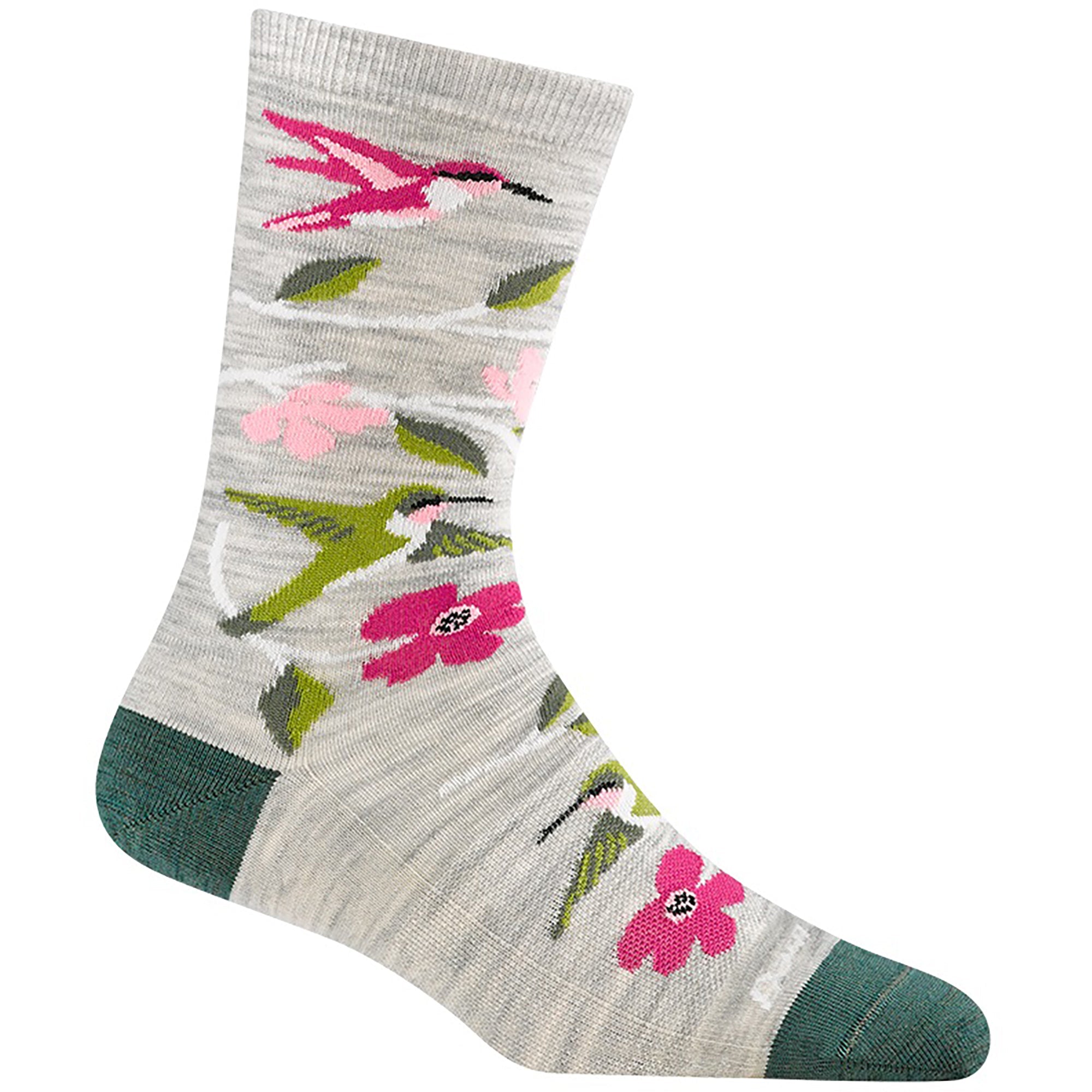 Women's Darn Tough Sock style name Birds Of A Feather in color Ash. Sku ...