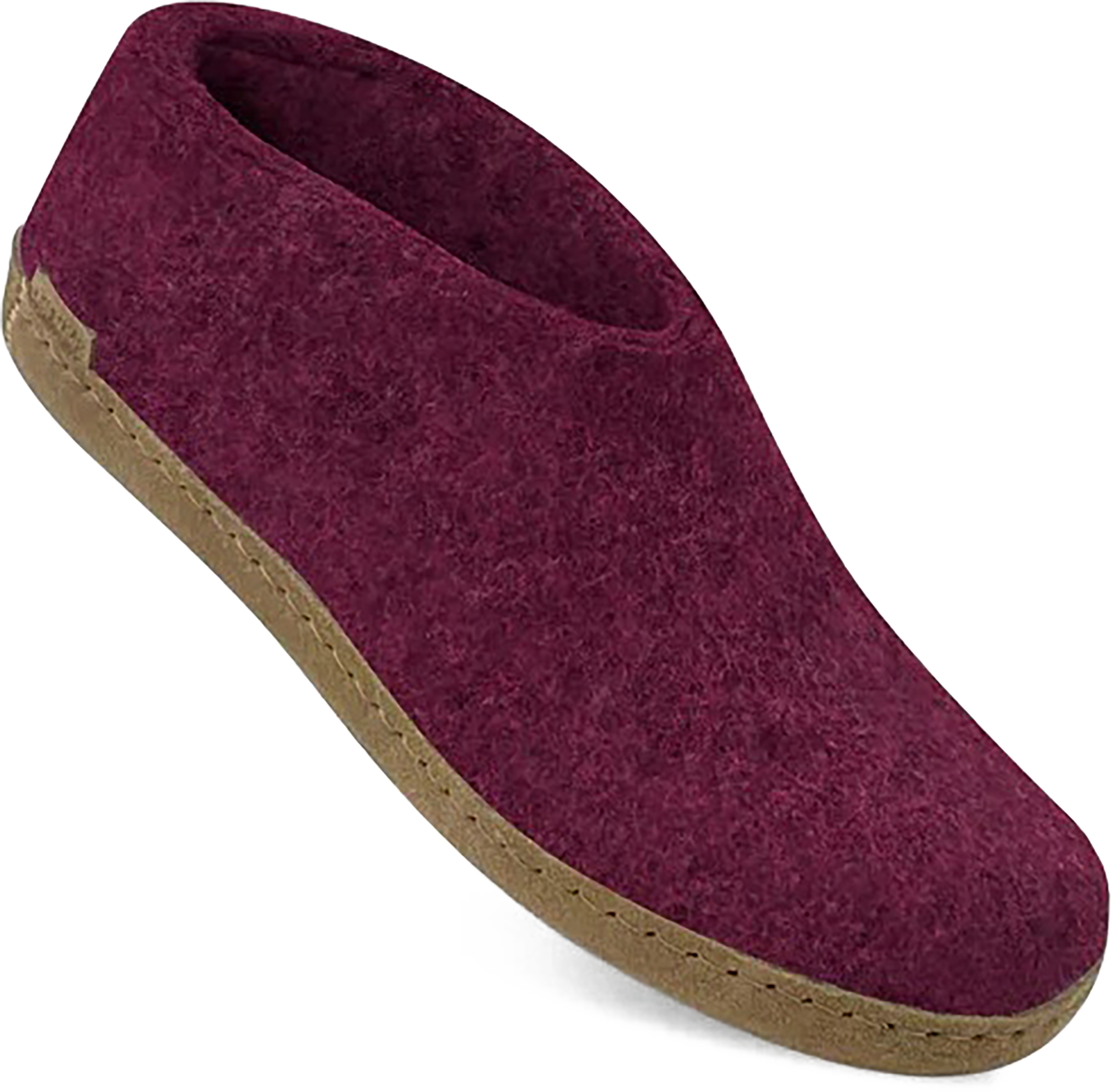 Women's Glerups Footwear style name Shoe Leather in color CRANBERRY ...