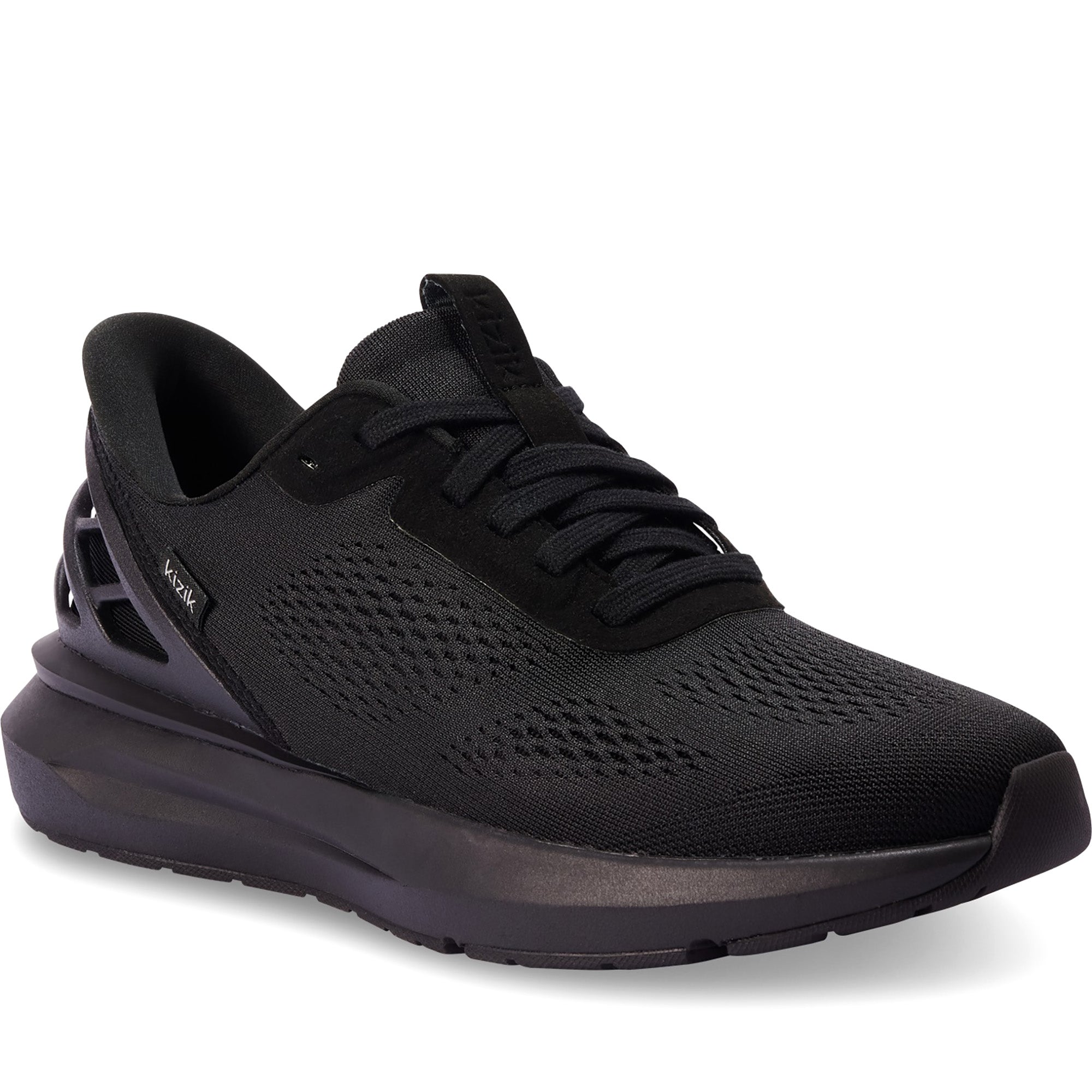 Men's Kizik Footwear style name Athens 2 in color Blackout. Sku ...